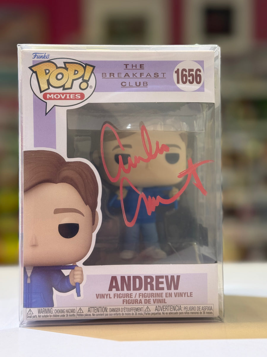 Funko POP! Movies: The Breakfast Club - Andrew 1656 SIGNED BY: Emilio ...