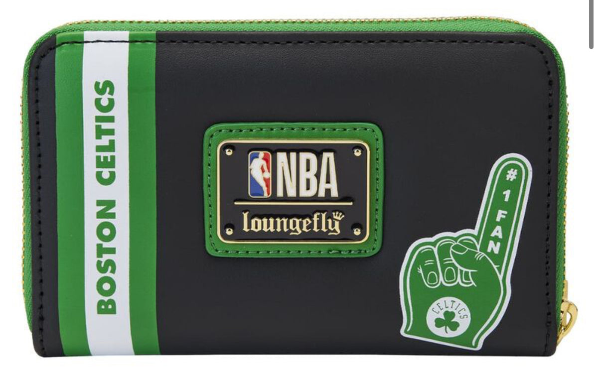 Loungefly NBA Boston Celtics Patch Icons Zip Around Wallet – POP SHOP ...