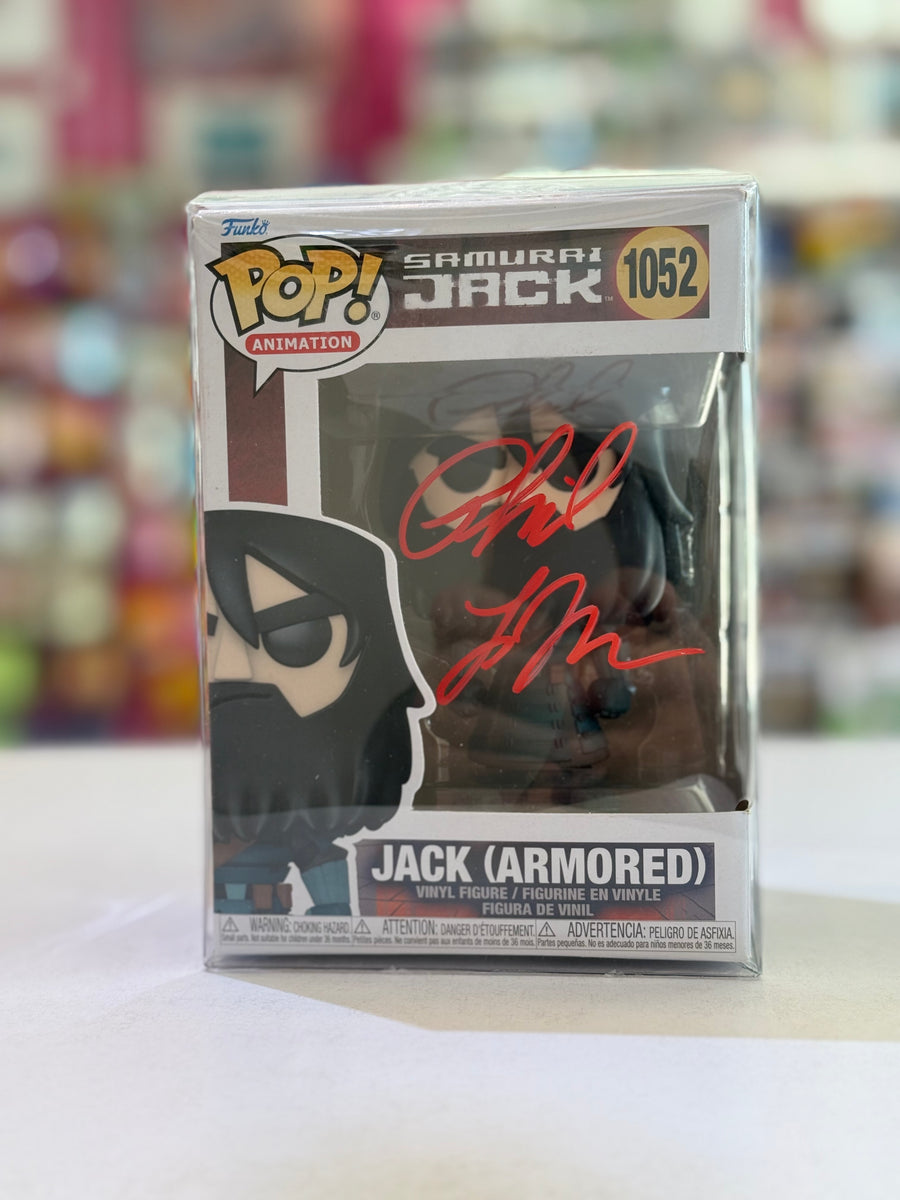 Funko POP! Animation: Samurai Jack - Jack (Armored) 1052 SIGNED by Phi ...