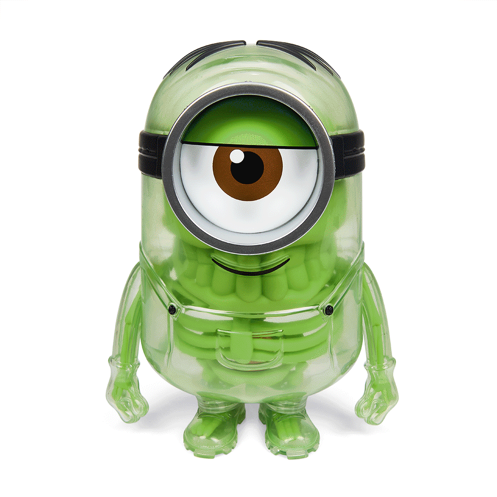 MINIONS 8" ANATOMY ART FIGURE BY KIDROBOT - GLOW (LIMITED EDITION OF 3 ...