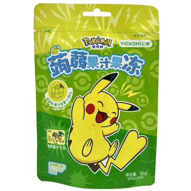 Yizhi Pokemon Konjac Juice Jelly Gummies - Green Grape (120g ...