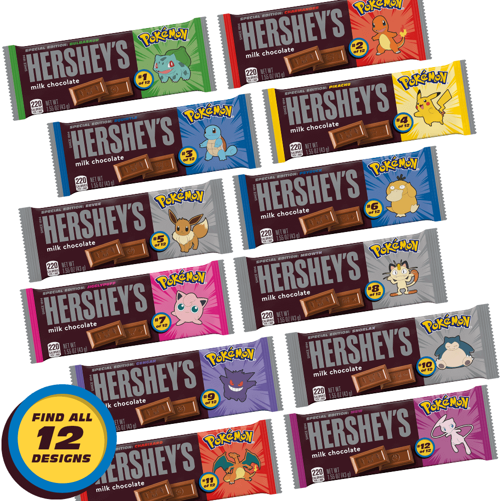 HERSHEY'S Milk Chocolate Pokémon Special Edition Candy Bar (43g) – POP ...