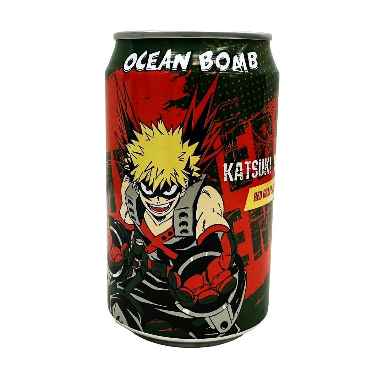 Ocean Bomb My Hero Academia Katsuki Bakugo Sparkling Red Grape Flavor ...
