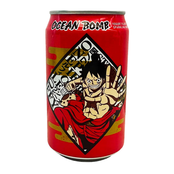 Ocean Bomb One Piece Sparkling Water Luffy Yogurt Flavor (330ml) (Taiw ...