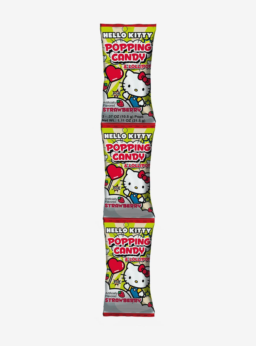 Hello Kitty Popping Candy & Lollipop Strawberry – POP SHOP & GALLERY