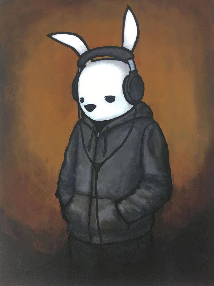 Luke Chueh - Headphones Fine Art Print (Framed) – POP SHOP & GALLERY