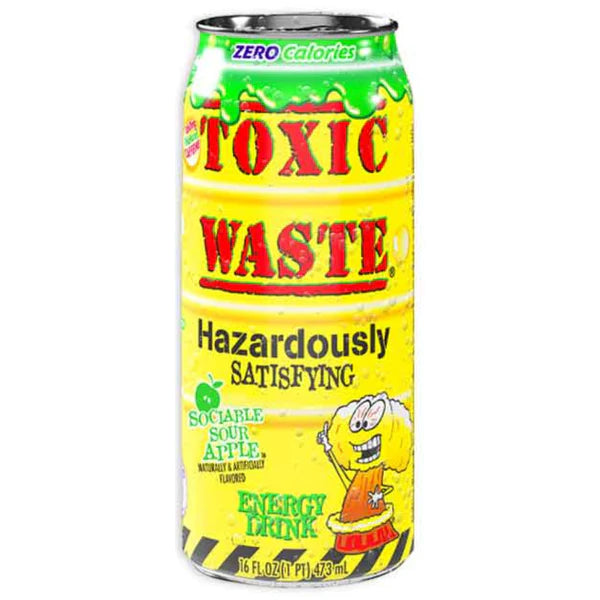 Toxic Waste Energy Drink Sociable Sour Apple 473ml | Pop Shop Life 🍏💥🥤 ...