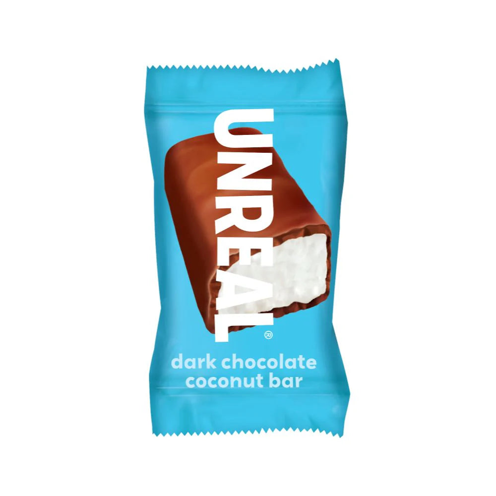 UNREAL Dark Chocolate Coconut Mini Bars (15g) – POP SHOP & GALLERY